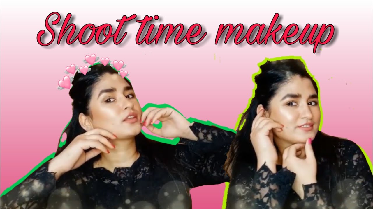How To look beautiful in YouTube videos //makeup look//shoot time ...