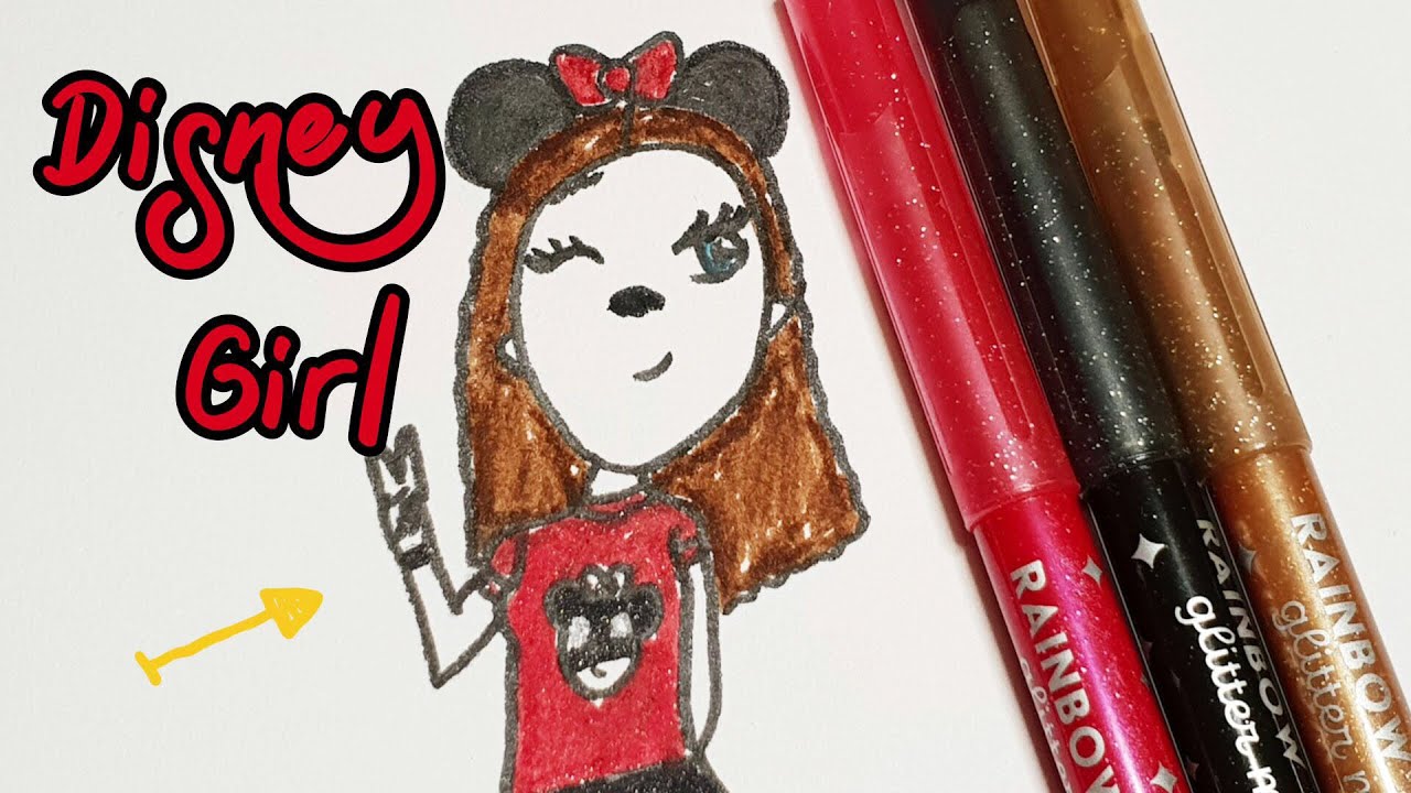 How to draw Disney Girl || 2020 - YouTube