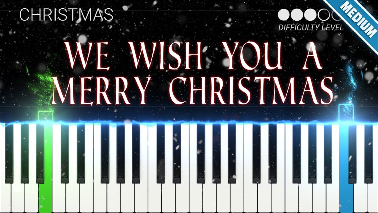 We Wish You a Merry Christmas | INTERMEDIATE Piano Tutorial - YouTube