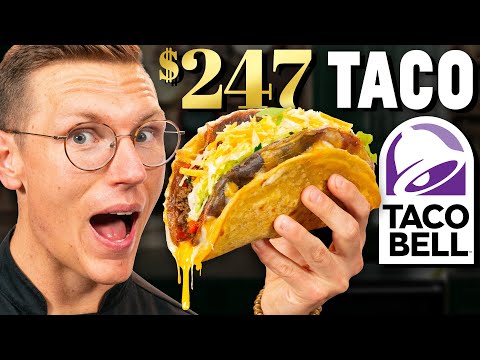 $247 Taco Bell Cheesy Gordita Crunch Taste Test | FANCY FAST FOOD