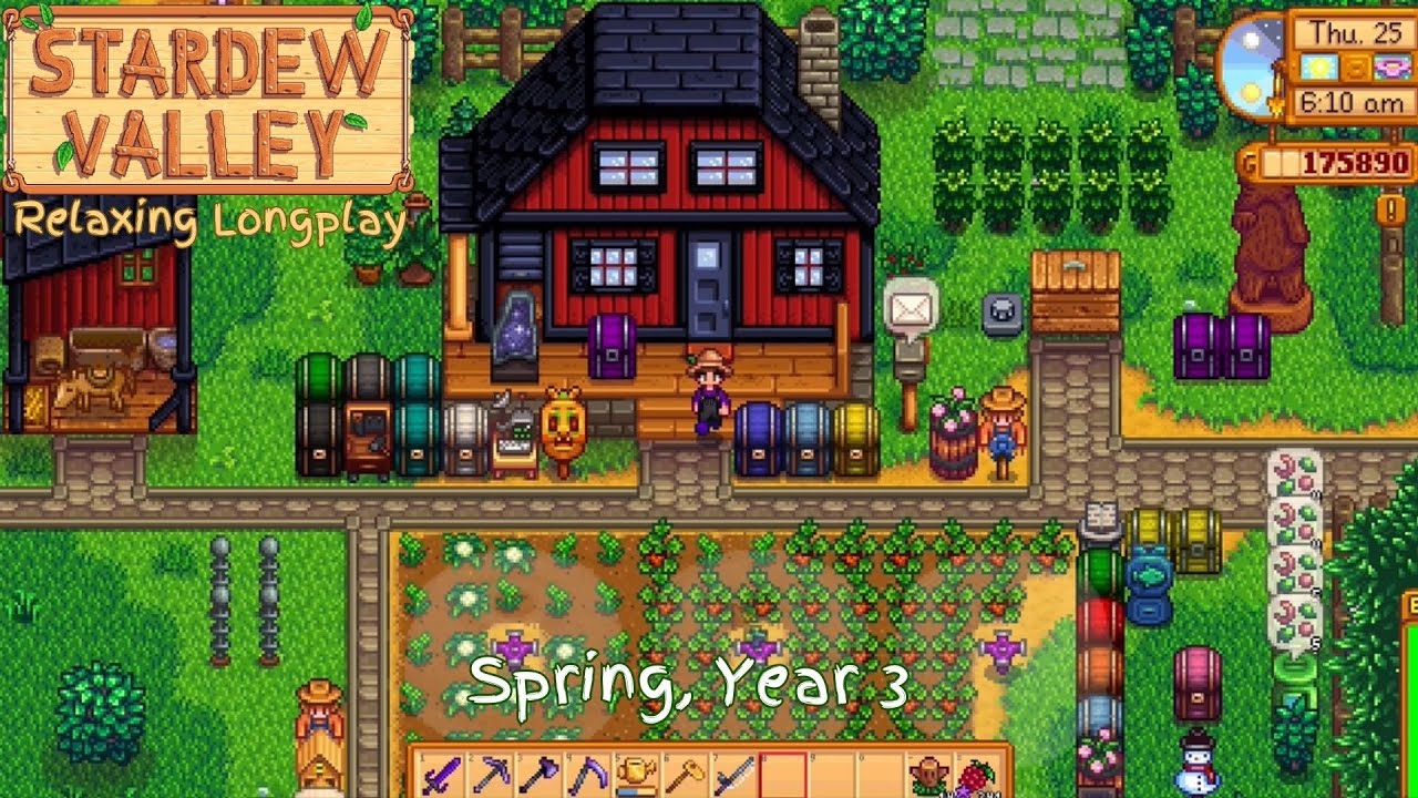 Stardew Valley | Spring Year 3 | Relaxing Longplay | Grandpa's Legacy ...