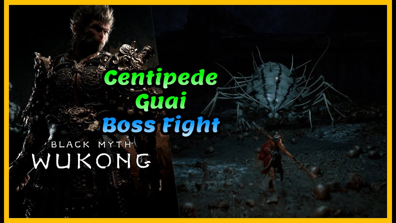 Centipede Guai boss fight | Full Walkthrough | Black Myth Wukong - YouTube