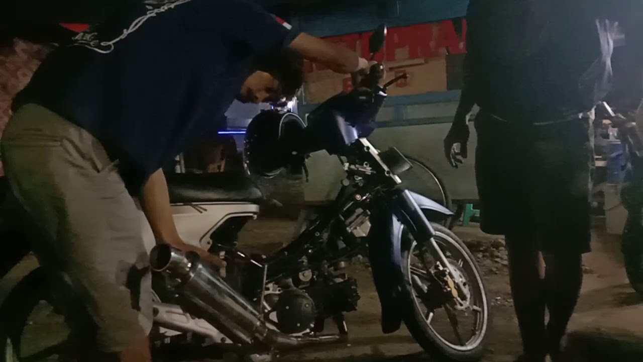 Knalpot Racing Kawasaki Kaze treoval polos non merk - YouTube