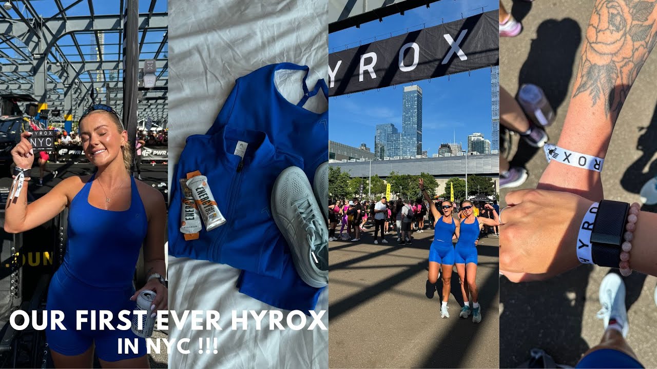 COMPETING IN OUR FIRST HYROX | A trip to NYC and Hyrox doubles - YouTube