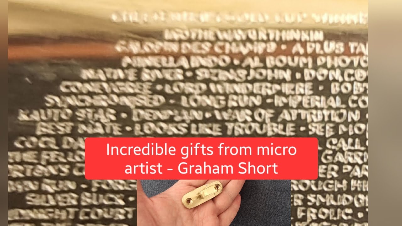 Horse racing themed micro art from Graham Short - YouTube