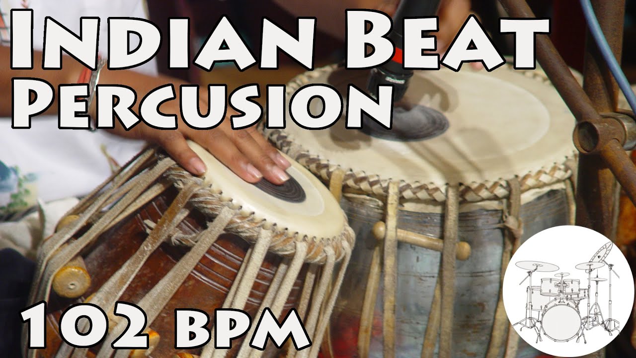 Play along Drums | Indian Beat 102 bpm - YouTube