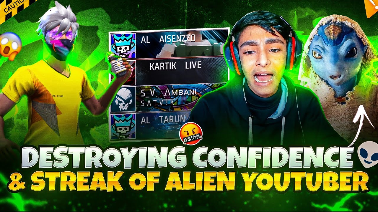 DESTROYING 💪 CONFIDENCE AND STREAK 💔 OF 👽 ALIEN YOUTUBER 💣 BatmanGaming ...
