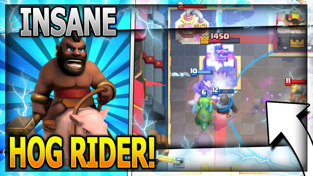 NEW HOG LIGHTNING DECK - NO LEGENDARY CARDS! Hog Rider Legendary Arena ...