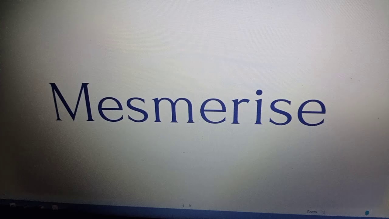 English Vocabulary word Mesmerizing. - YouTube