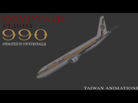 Egyptair 990 Animated in countryballs - YouTube