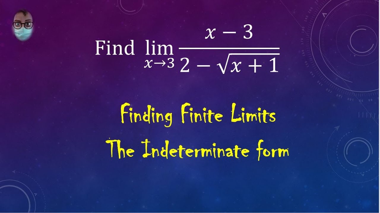 How to find a finite limit using conjugates - the indeterminate form ...