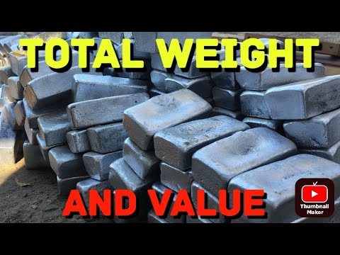 Total Weight and Value of my Ingots - YouTube