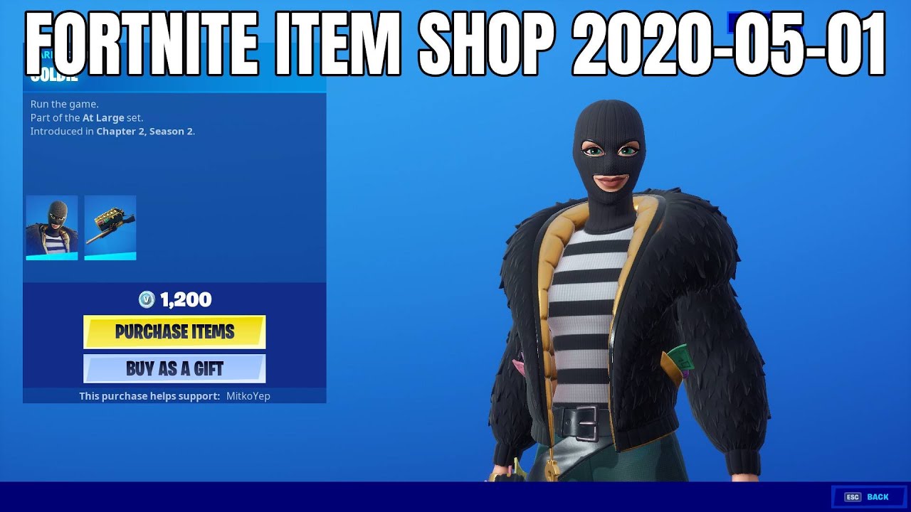 *NEW* Goldie skin - Fortnite Item Shop (2020-05-01) - YouTube