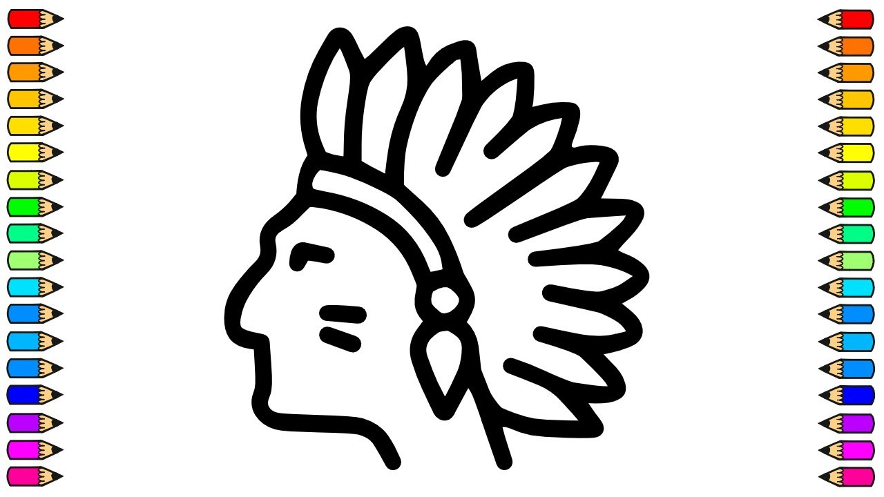 Cómo dibujar un INDIO / Dibujamos INDIO paso a paso / Dibujos para ...