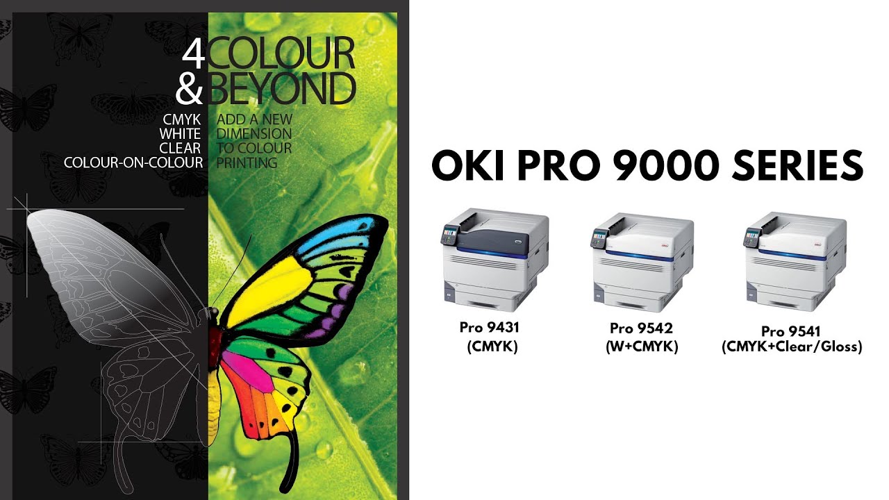 OKI Pro 9000 Graphic Art Printers Types - YouTube