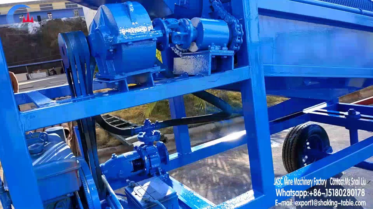 portable small trommel machine - YouTube