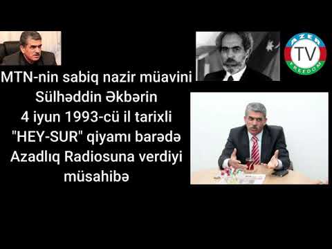 9.6.20 - Diqqət  Sülhəddin Əkbər heydərizmin AXH yə qarşı mübarizə taktikasını ifşa edir.