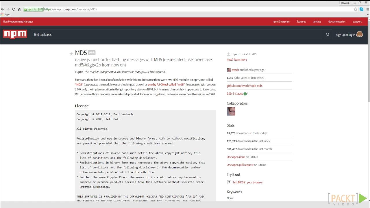 Socket.IO Solutions : Implementing Basic Authentication | packtpub.com - YouTube