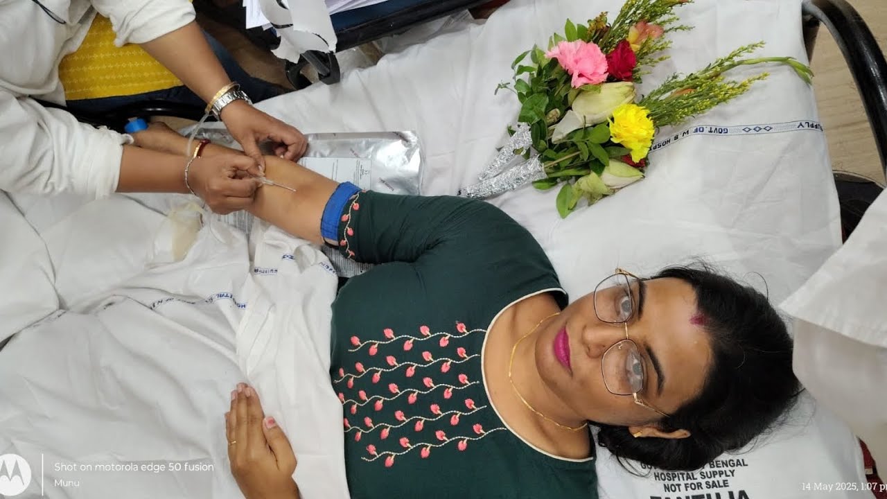 FIRST TIME Blood Donation 🩸🩸 at BSMCH on 14/5/25#blood#donate #hospital ...