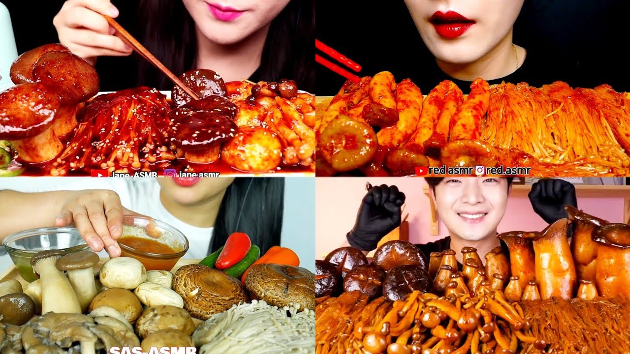 Yummy Mukbang Spicy Mushroom | Mushroom Compilation - YouTube