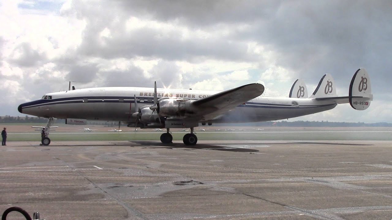 Super Constellation Engine Start. - YouTube