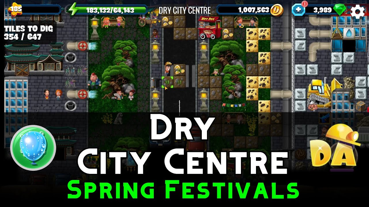 Dry City Centre | Spring Festivals #6 | Diggy's Adventure - YouTube