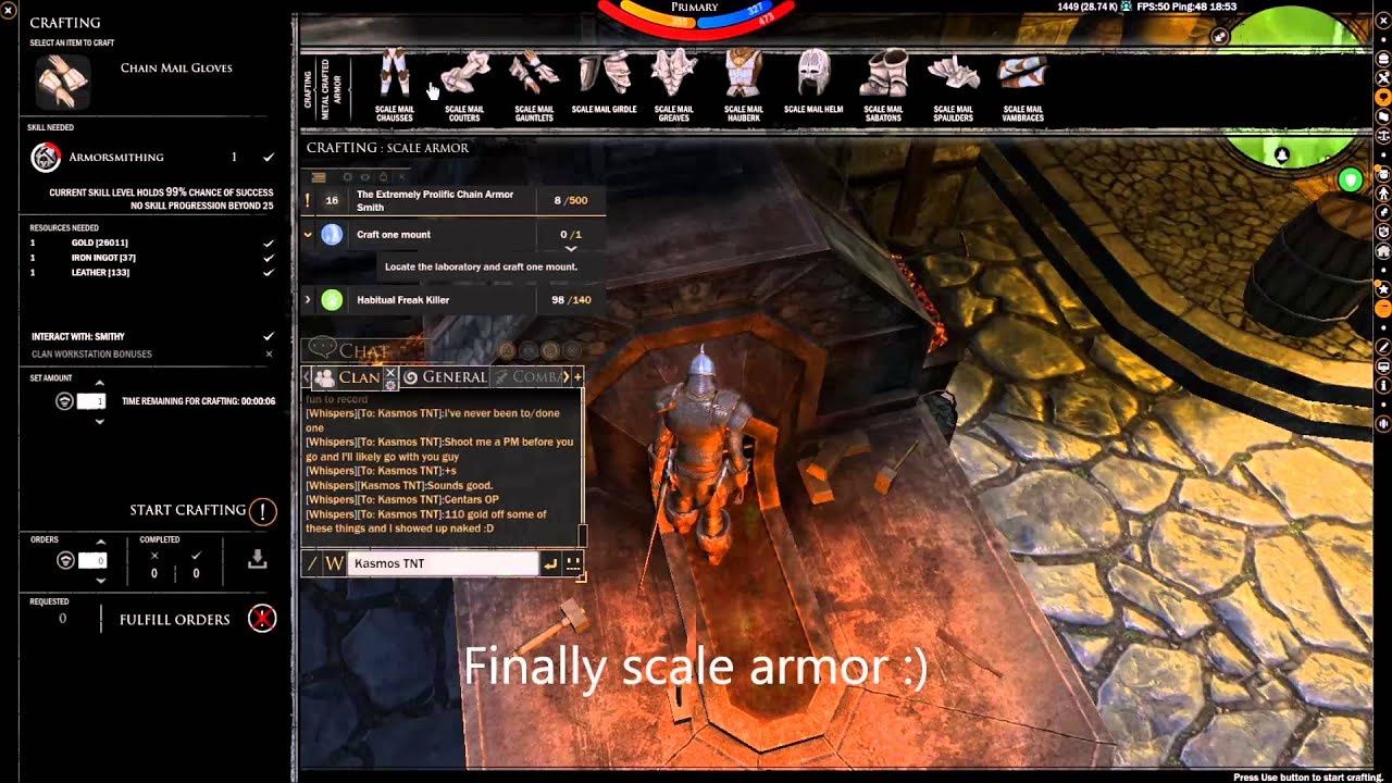 Darkfall Progression Part 3: Craft All The Things! - YouTube