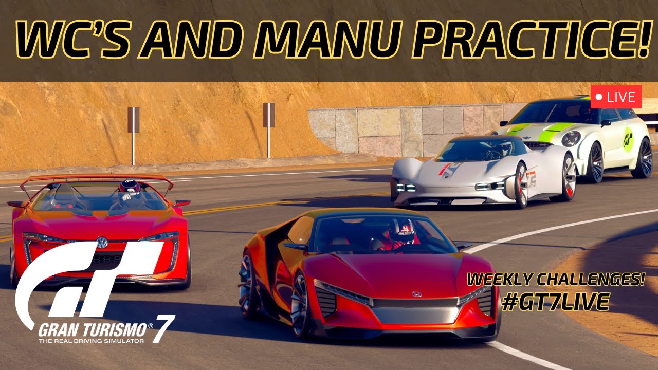 🔴LIVE: Gran Turismo 7 - Weekly Challenges and Manu Practice! - YouTube