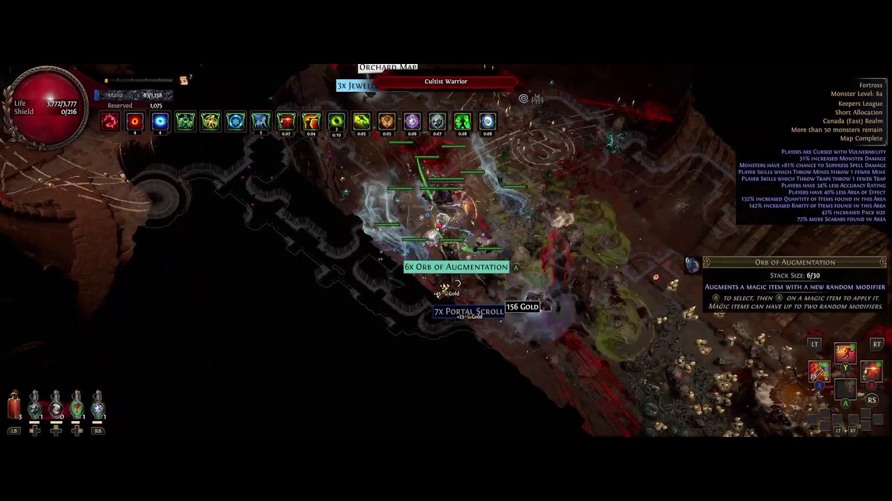 Path Of Exile - Siege Ballista vs T17 Fortress map (3.27) - YouTube