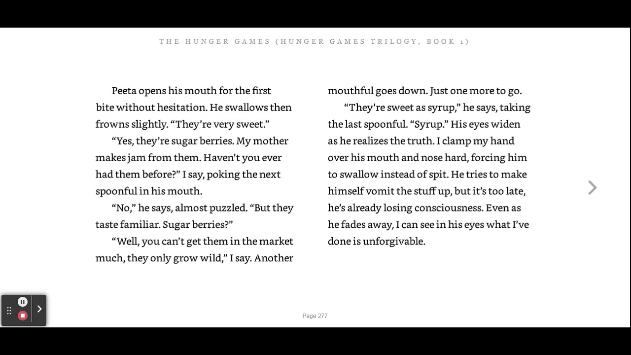 The Hunger Games - Chapter 20 - Part 5 - YouTube