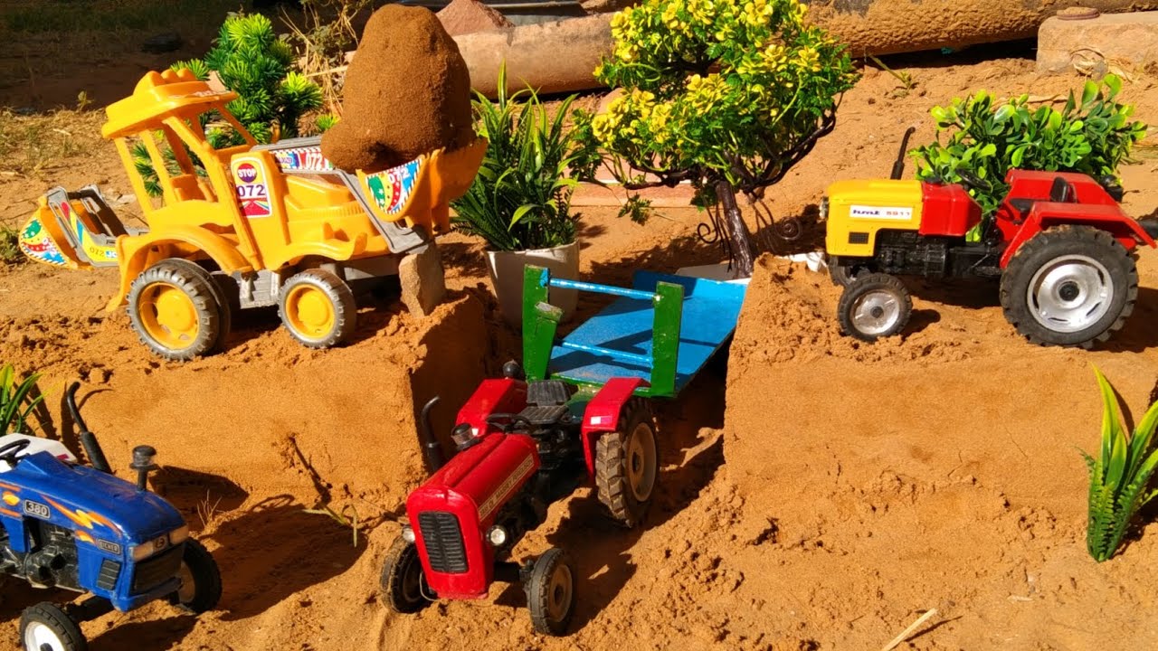 JCB 3DX and Jcb 5CX fully Loading sand mashi tractor 1035 Mahendra ...