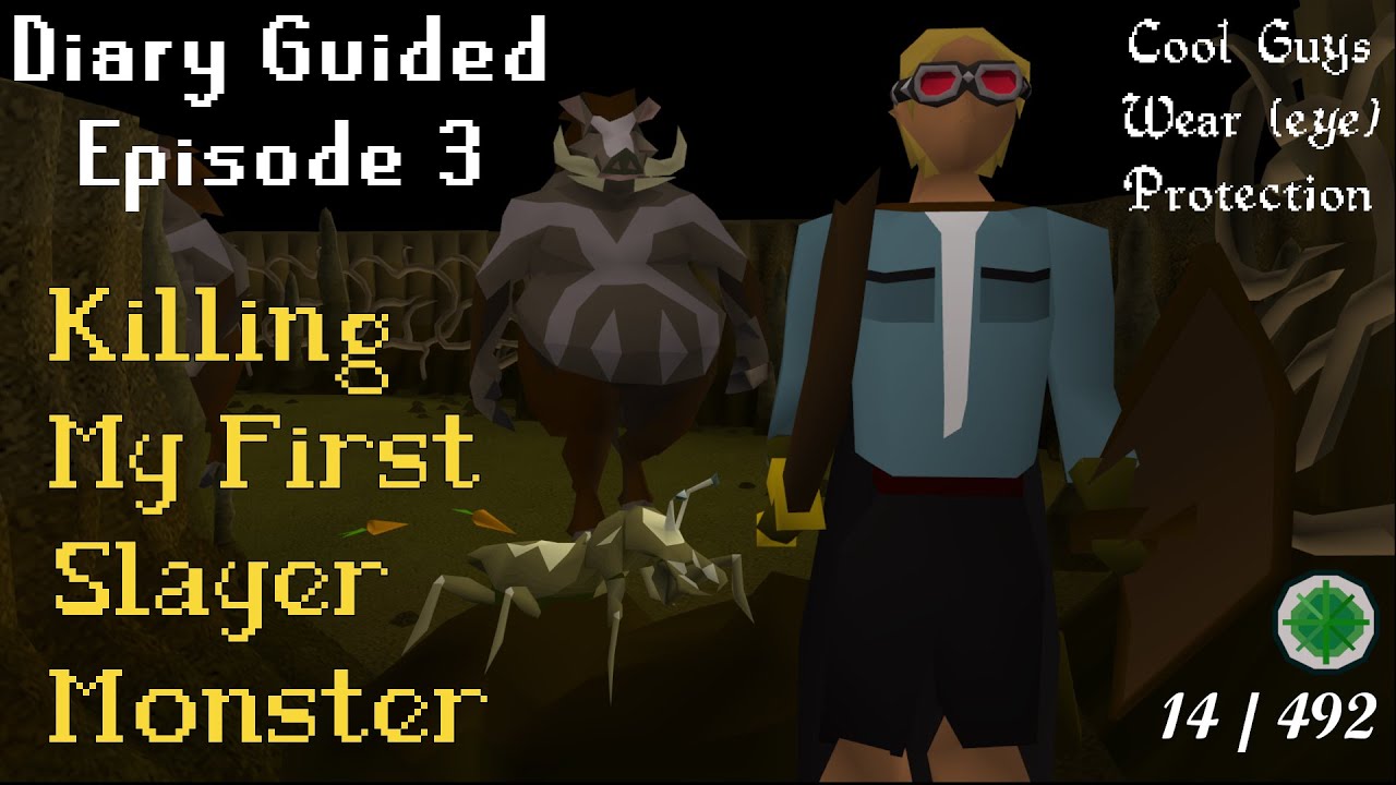Killing my first ever slayer monster | Diary Guided Episode 3 - YouTube