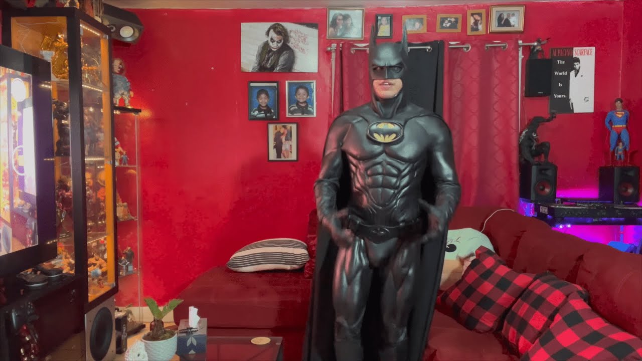 Batman Forever BatSuit Cowl Iconic Fx Cosplay Costume - YouTube