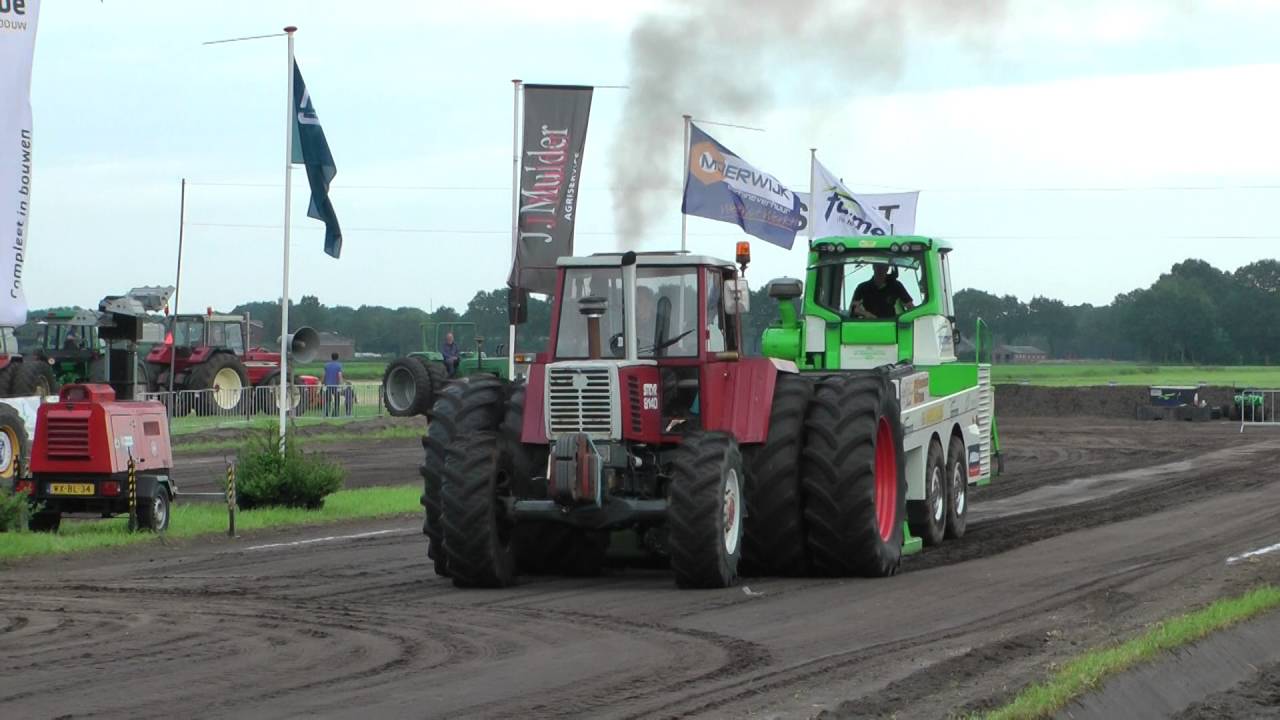 Martijn Knol steyr 8140 8 ton standaard heemserveen 2016 trek 1 - YouTube
