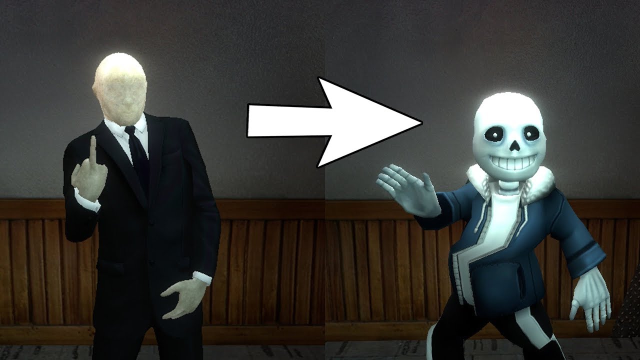 CÁCH ĐỂ BIẾN THÀNH SANS (Undertale)!!😂 Ft. Slenderman - YouTube