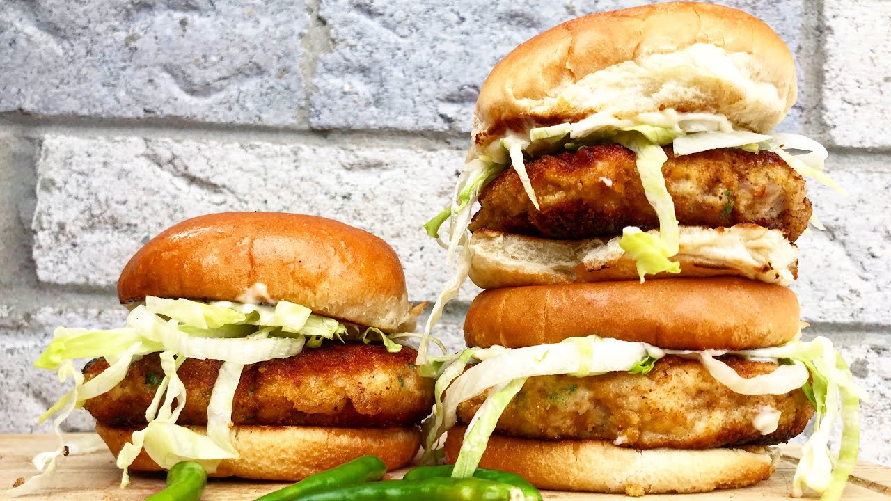 Green Chilli Chicken Burgers - YouTube
