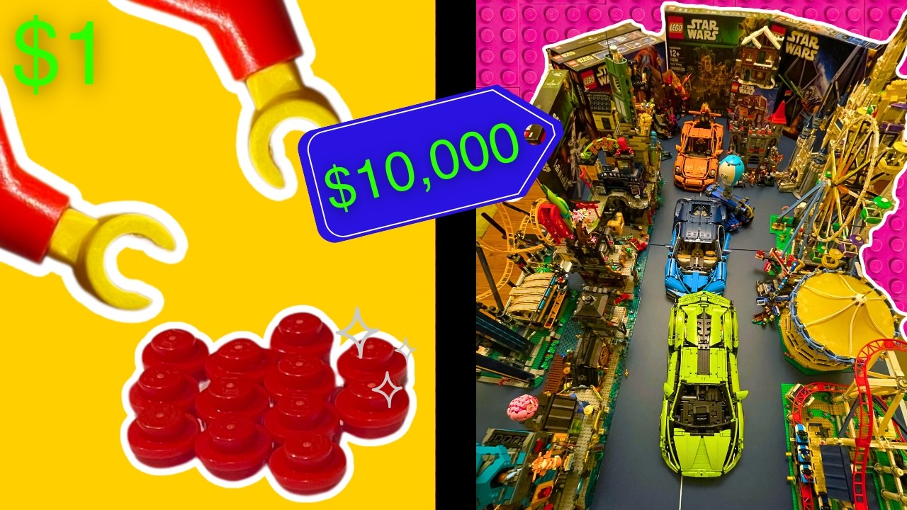 $1 VS $10,000 LEGO Sets! - YouTube