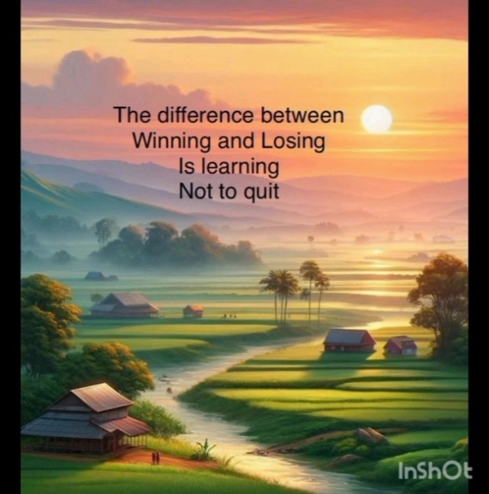 The difference between Winning and Losing Is learning Not to quit ...