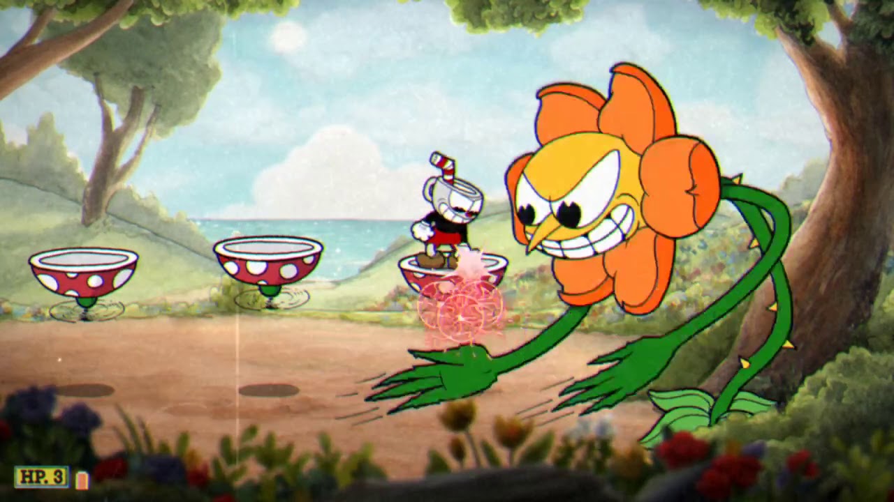 Cuphead Part 3: Treetop Trouble & Cagney Carnation - YouTube