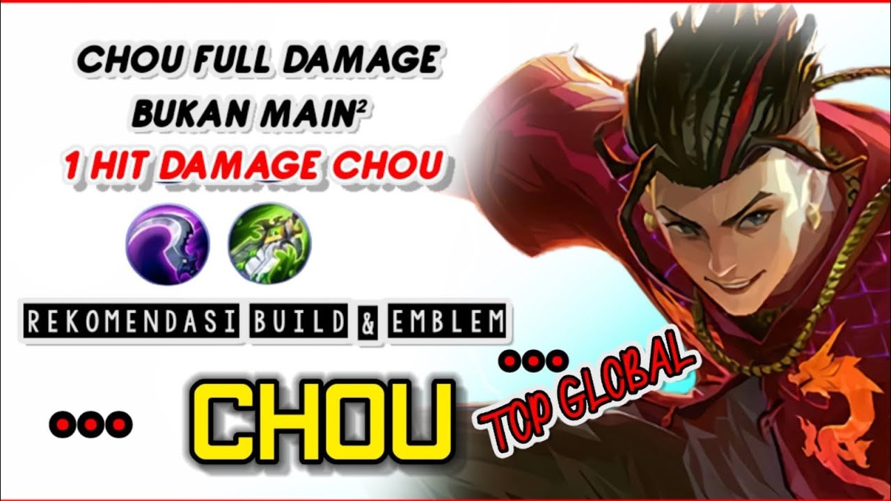 BUILD CHOU TERSAKIT 2023,BUILD CHOU TERSAKIT MOBILE LEGENDS - YouTube