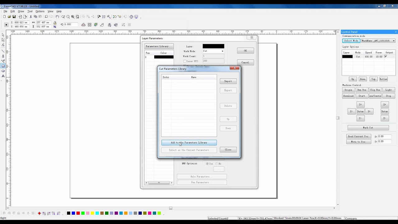 LaserCAD 29 How to Use Parameter Library - YouTube