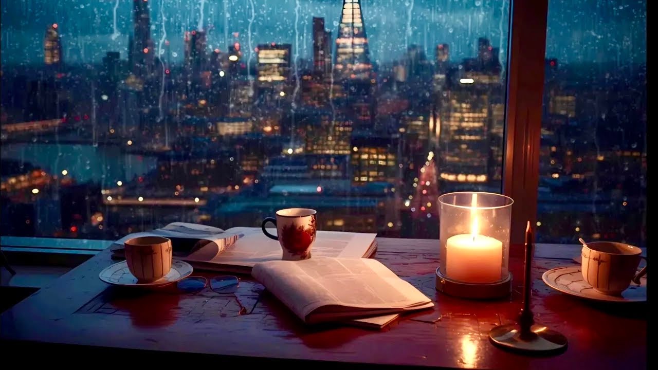 Rainy Nights by the Bedroom Window for Relaxation : rain sound on ...