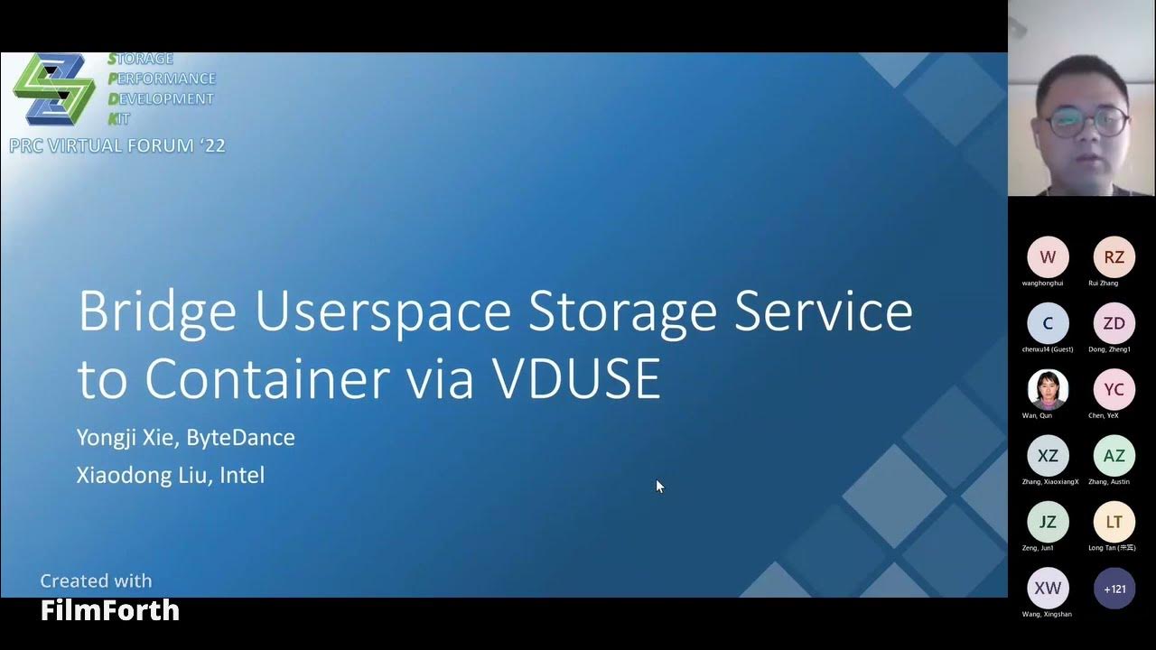 Bridge Userspace Storage Service to Container via VDUSE - YouTube
