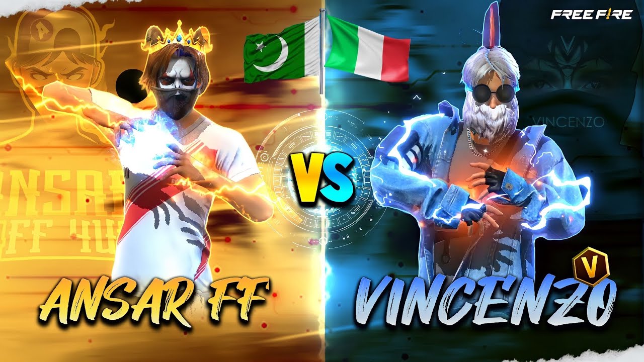 VINCENZO 🇮🇹 VS ANSAR FF 🇵🇰 1 VS 1 INTENSE MATCH 🔥🔥@ansarff4u527 - YouTube