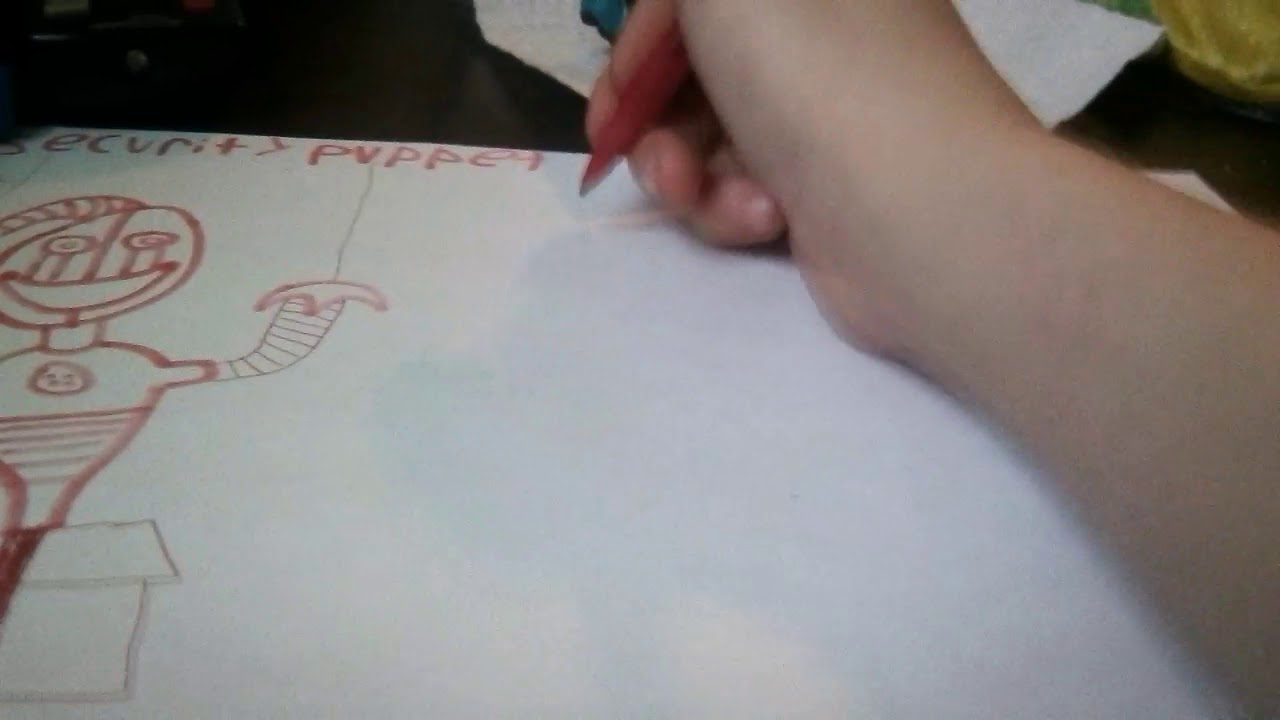 How 2 draw security puppet - YouTube