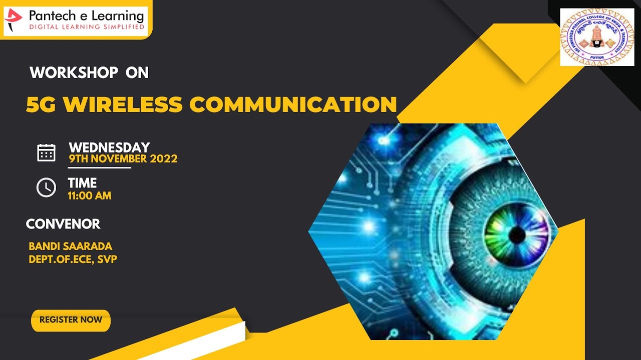 Free Workshop on 5G Wireless Communication in association with SVP ...