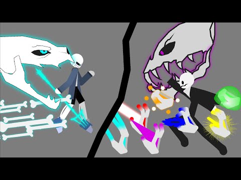 Sans VS Gaster  II Sticknodes II
