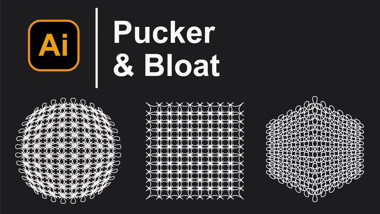 Pucker & Bloat Effect Tutorial - Start To Finish - | Adobe Illustrator ...