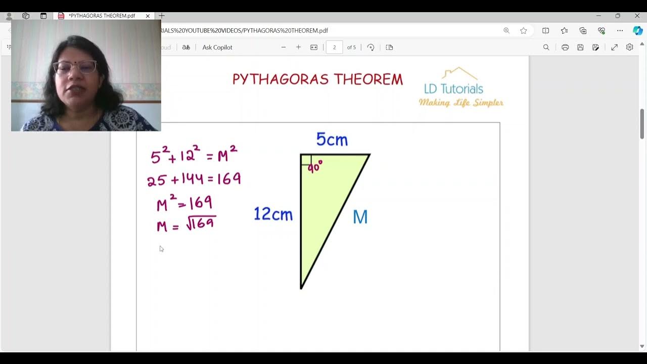PYTHAGORAS THEOREM LD TUTORIALS - YouTube