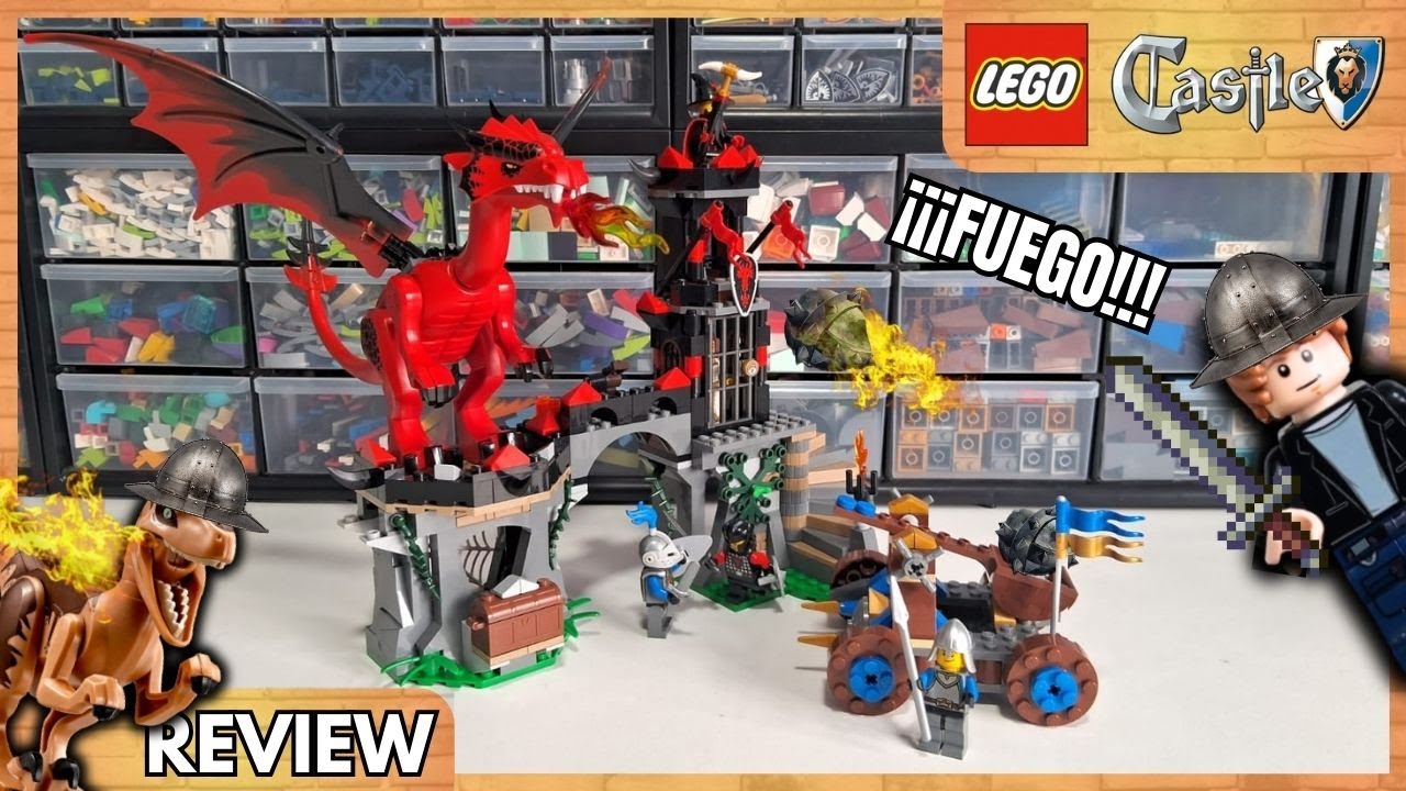 ¡CONSEGUIMOS UN DRAGON!!! - LEGO Castle(2013) Dragon Mountain set(70403 ...